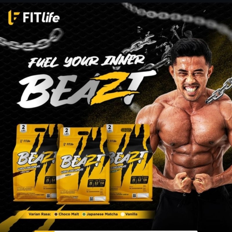 Jual FITlife Beazt 2lbs/900gr - Whey Protein Concentrate (Rasa Chat Admin) | Shopee Indonesia