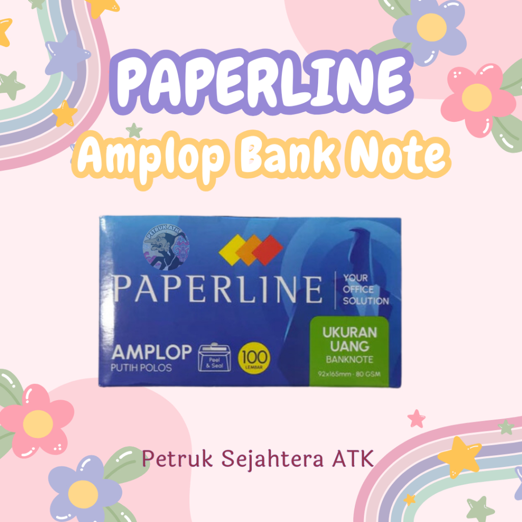 Jual [PAK] AMPLOP PAPERLINE BANK NOTE PUTIH POLOS UKURAN UANG 92 X 165 ...