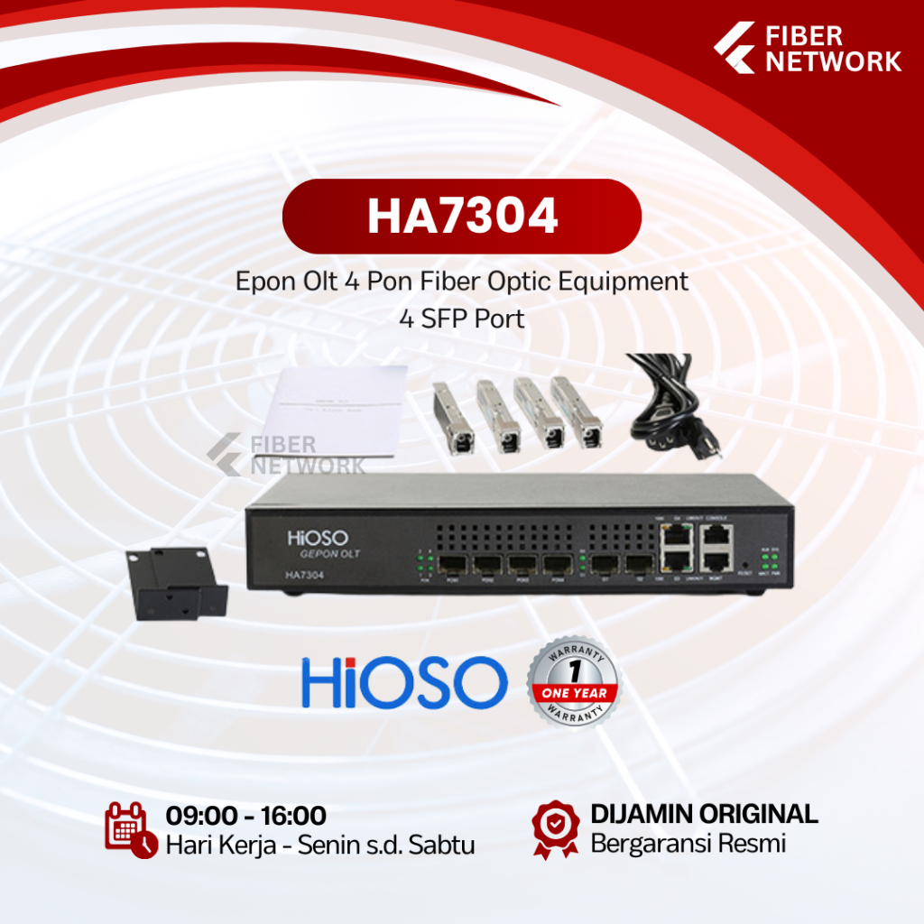 Jual HA7304 HIOSO 4PON EPON OLT 4 SFP PORTS | Shopee Indonesia
