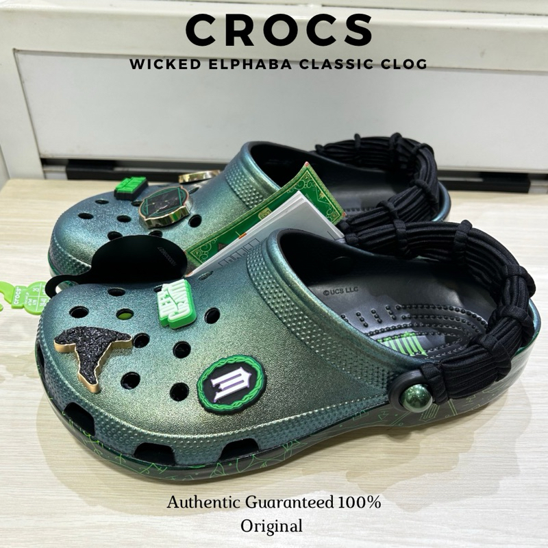 Jual CROCS WICKED ELPHABA CLASSIC CLOG MULTI ORIGINAL | Shopee Indonesia