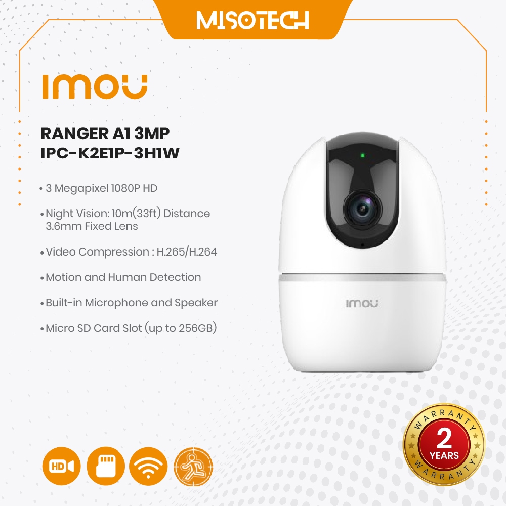 Jual Imou Ranger A1 3MP 2K Wireless CCTV IP Pan-Tilt Babycam WiFi ...