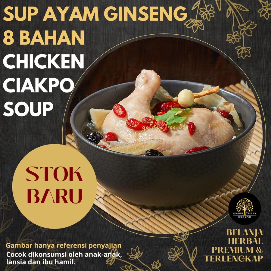 Jual Super Sup Ayam Herbal 8 Bahan Ciakpo Bahan Fresh Stok Selalu Baru ...