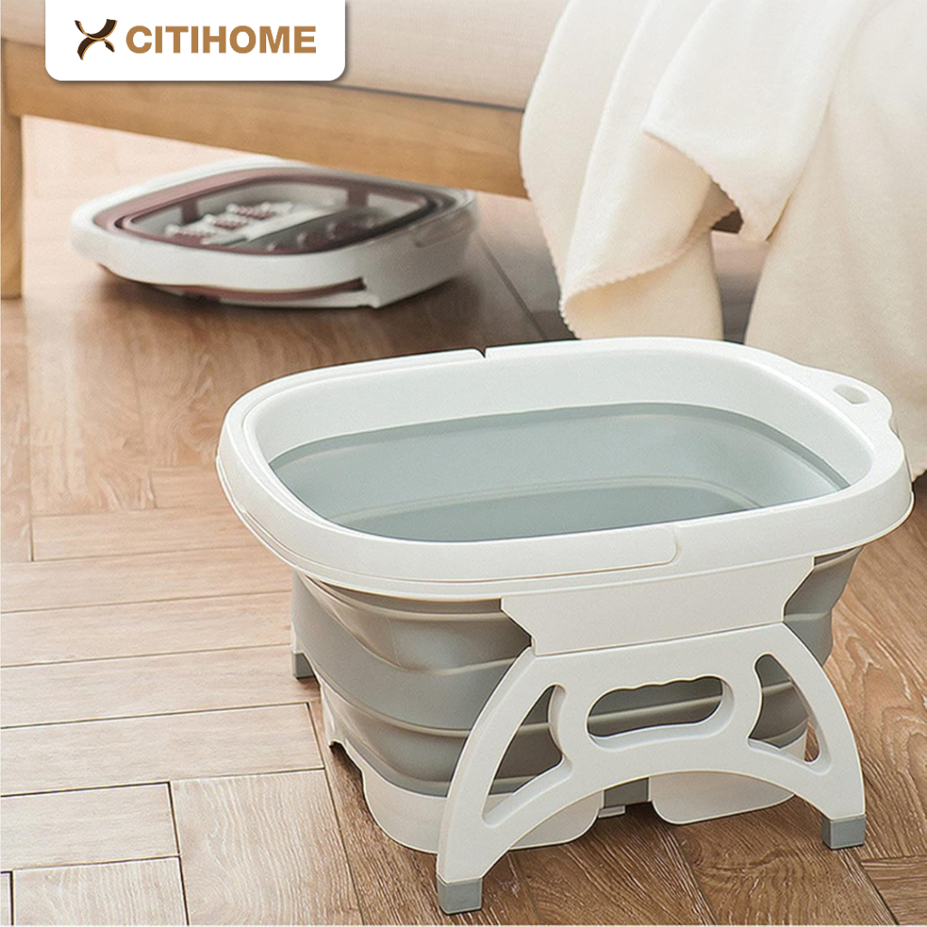 Jual Baskom Ember Rendam Kaki Refleksi Lipat dengan Roller Pijat Foot ...