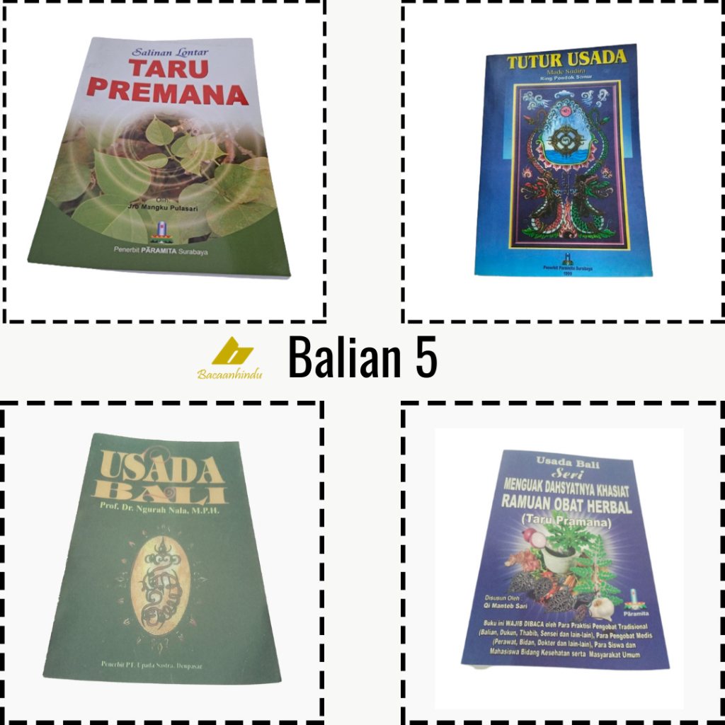 Jual Buku Balian 5 Lontar Taru Premana Tutur Usada Usada Bali Usada Taru Premana | Shopee Indonesia