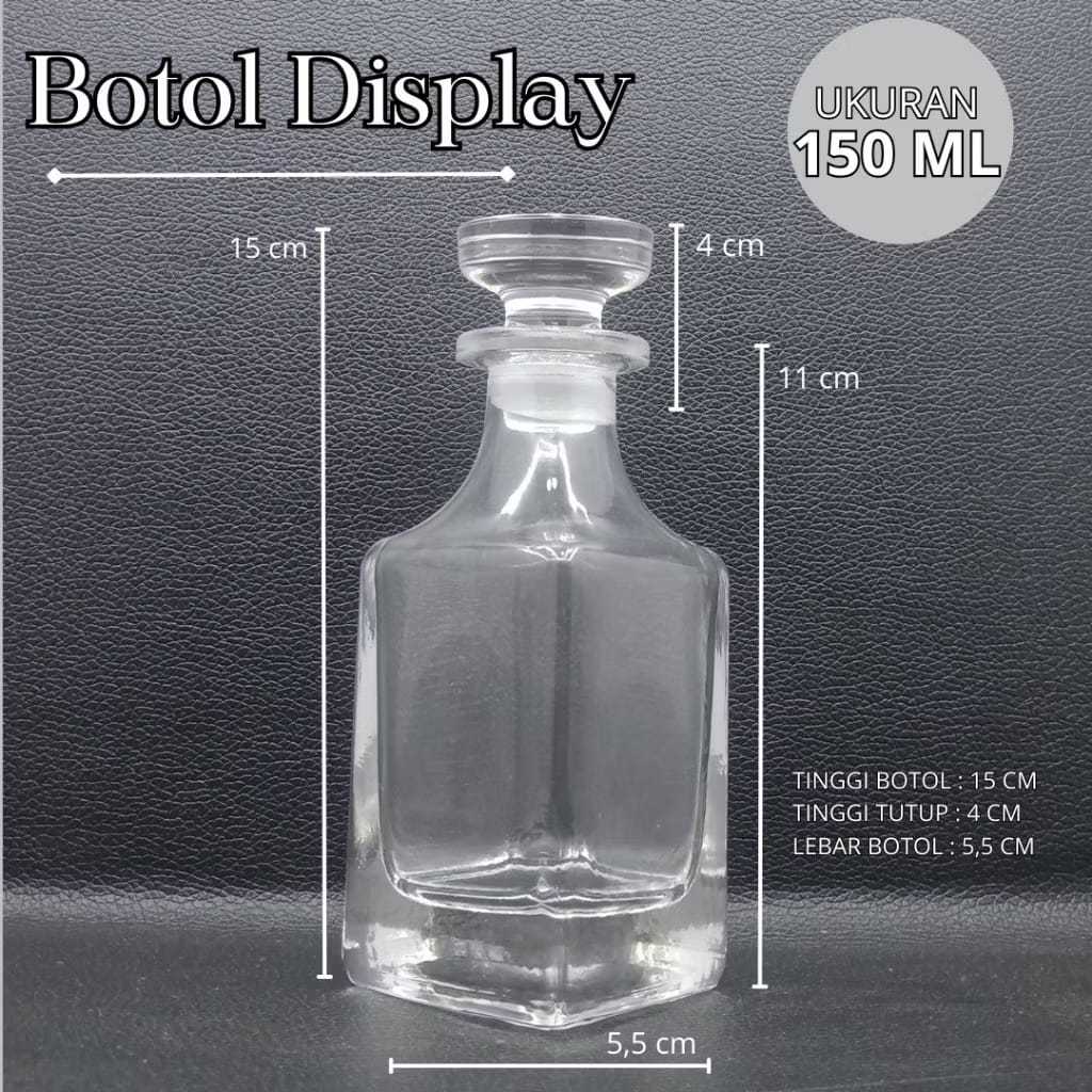 Jual Botol display/Botol Isi ulang Bibit/Botol parfum Kaca 150ml ...