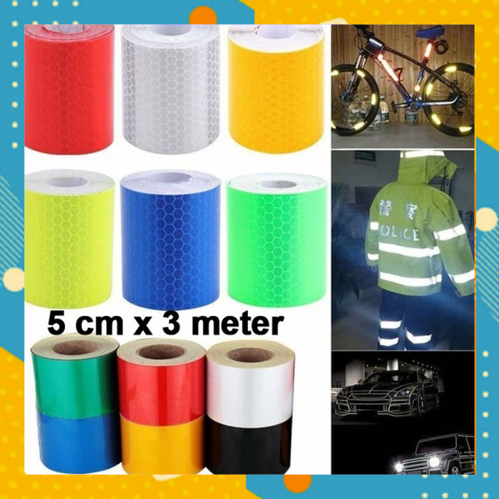 Jual Stiker NYALA PANTULAN Reflektor Mantul Mata Kucing Sticker Bumper ...