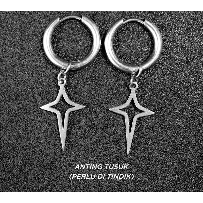 Jual ANTING JEPIT DAN TINDIK PRIA DAN WANITA MOTIF BINTANG SPARKLE ...
