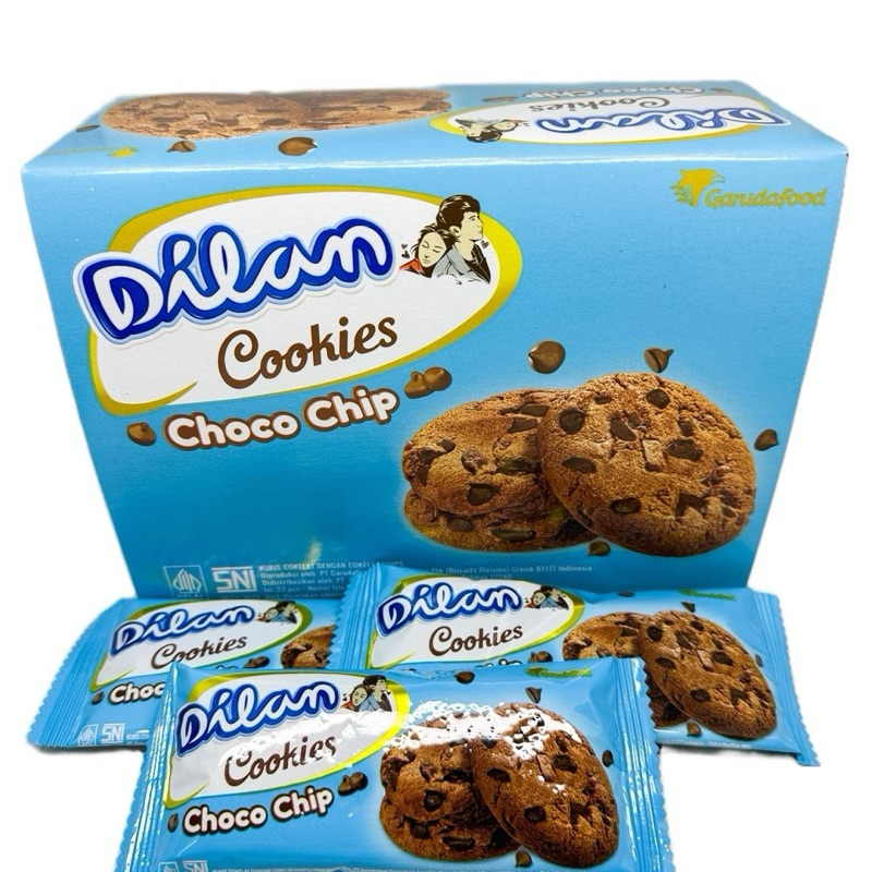Jual DILAN COOKIES CHOCO CHIP 1 PACK ISI 23PCS | Shopee Indonesia