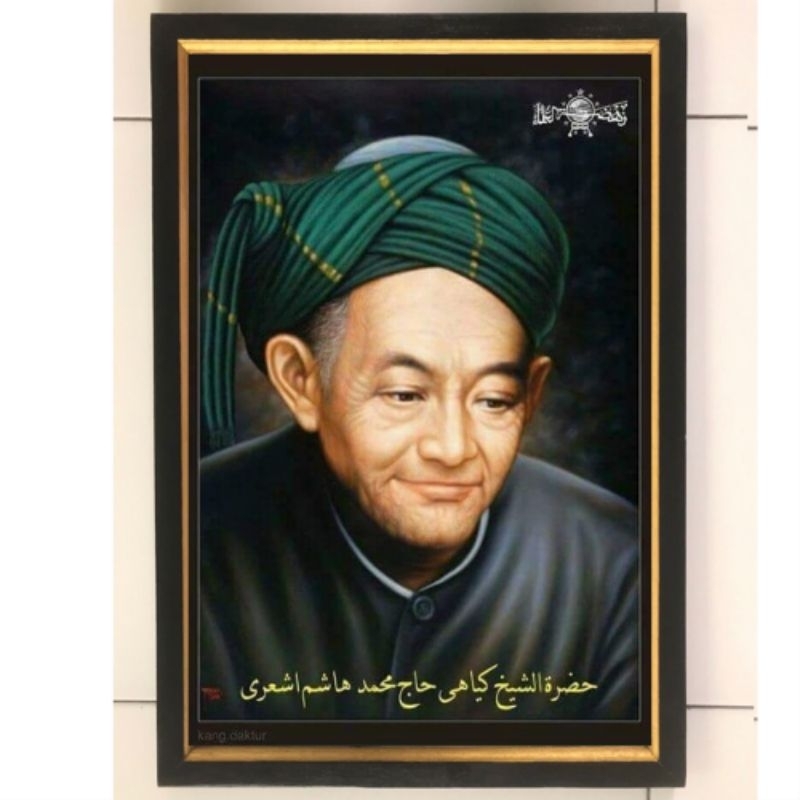 Jual Hiasan dinding cetak poster Kyai Muhammad Hasyim Asy'ari bin ...