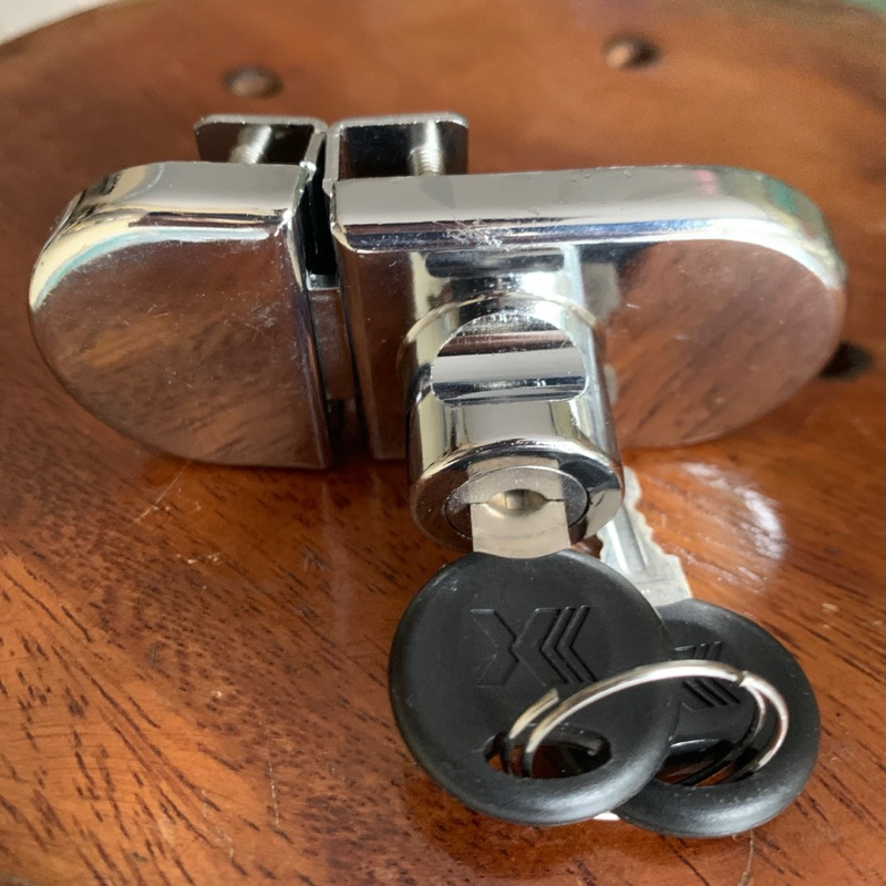 Jual Kunci Pintu Kaca Double Cabinet Glass Door Lock Dua Sisi Lemari Etalase | Shopee Indonesia