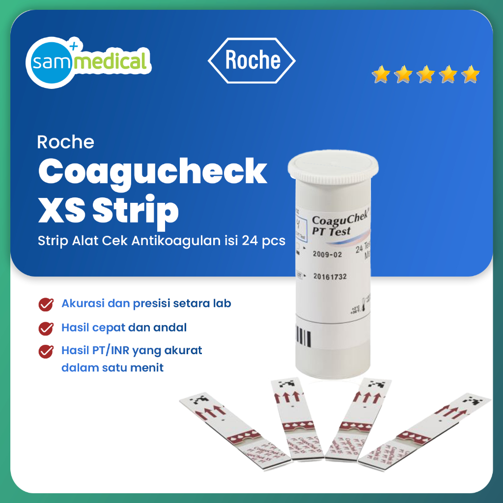 Jual Roche Strip Coagucheck Cek INR / CoaguChek XS Strip / Strip Isi ...