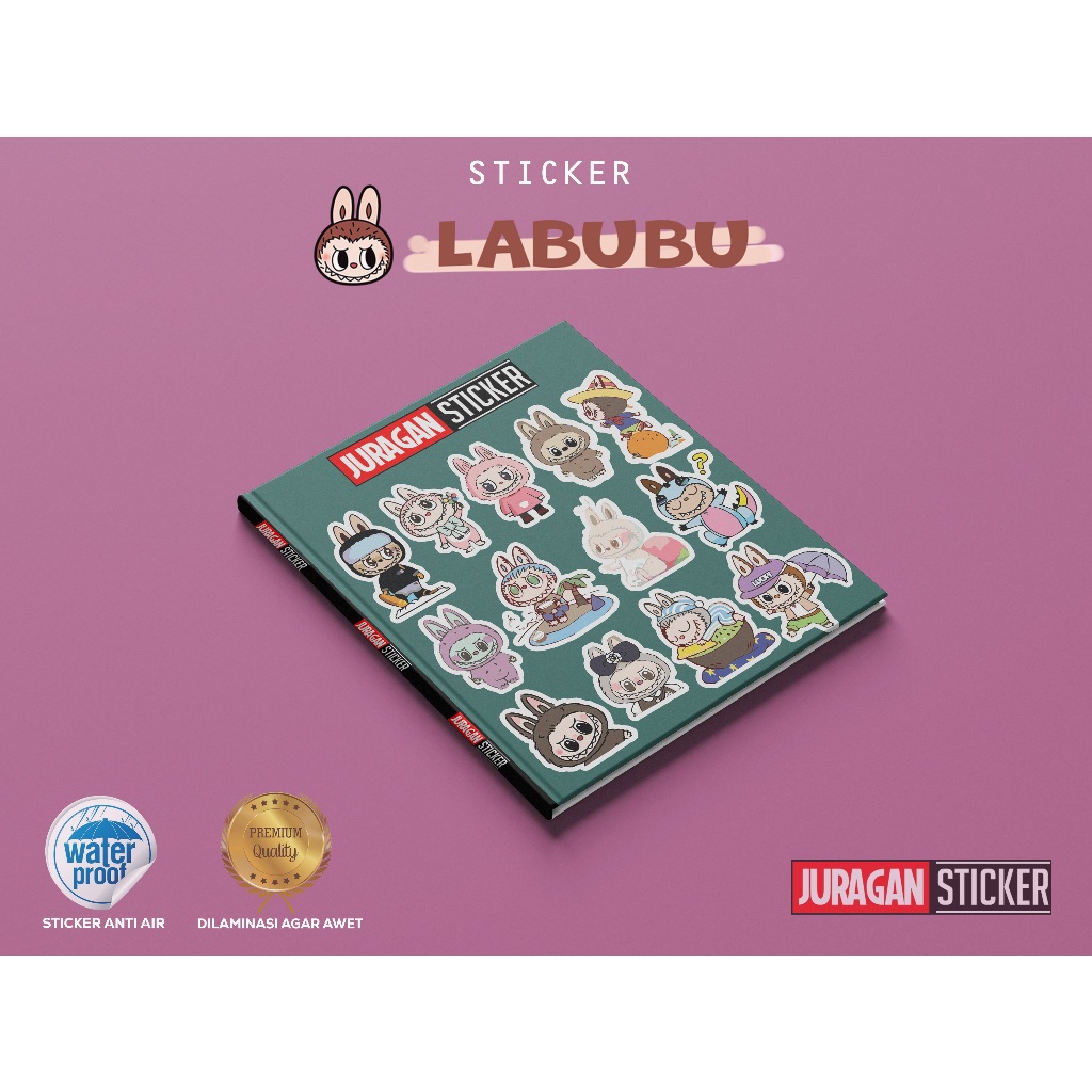 Jual Stiker Premium LABUBU Aesthetic: Bahan Vynil yang telah di ...