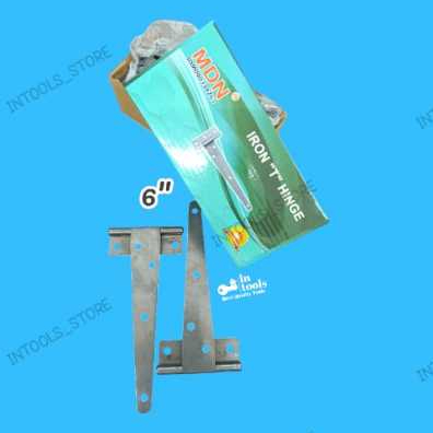 Jual Engsel T Mdn Ukuran 6 Inch Hinge Besi Pintu Gudang Garasi | Shopee Indonesia