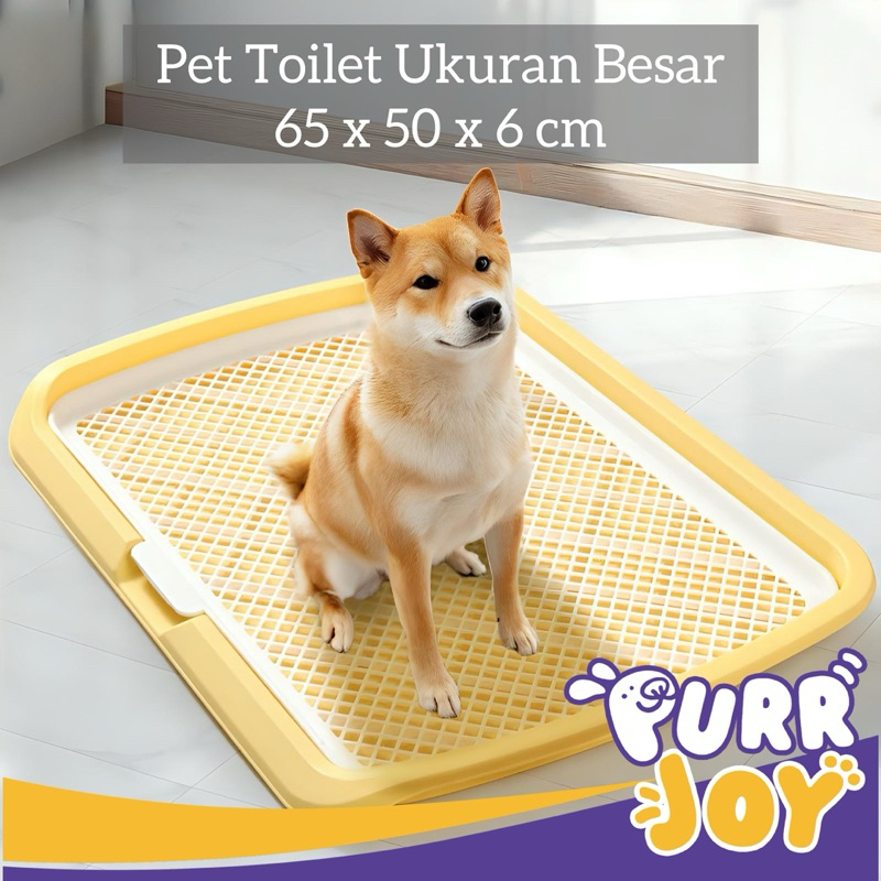 Jual PURRJOY Pet Toilet Anjing / Pee Poop Training Pad Tray Ukuran 65* ...