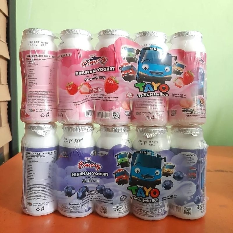 Jual Khusus Instan. Cimory Yogurt Drink 65ml Strawberry dan Blueberry Edisi Tayo | Shopee Indonesia