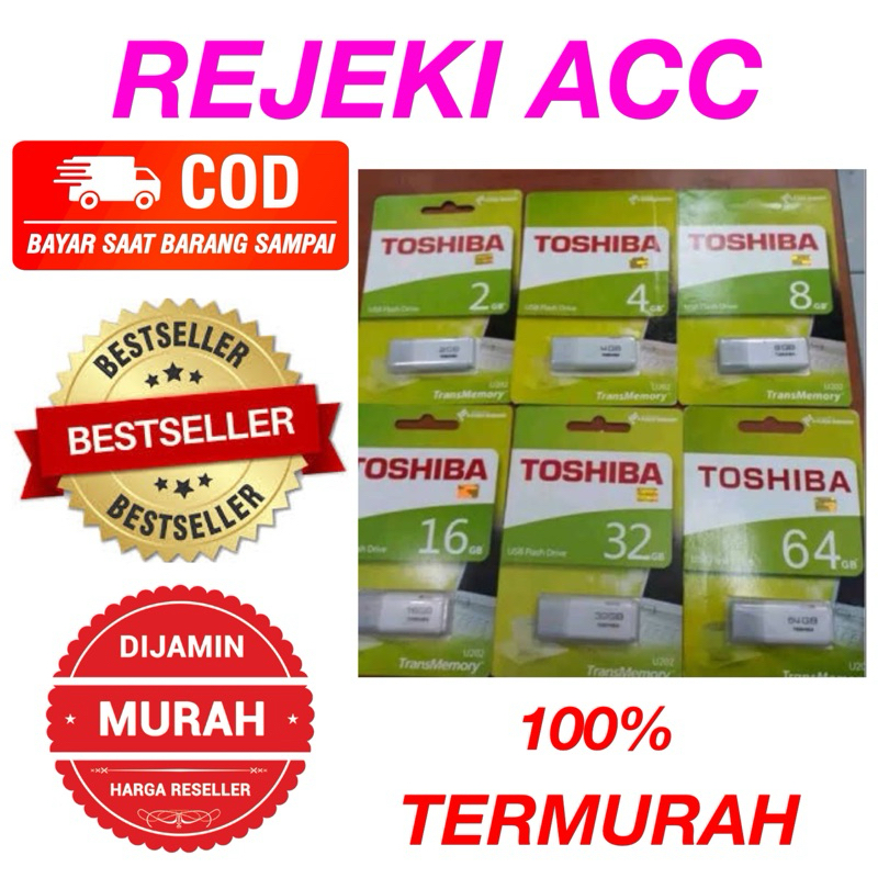 Jual Flashdisk Toshiba 2GB 4GB 8GB 16GB 32GB 64GB FD Packing Press | Shopee Indonesia