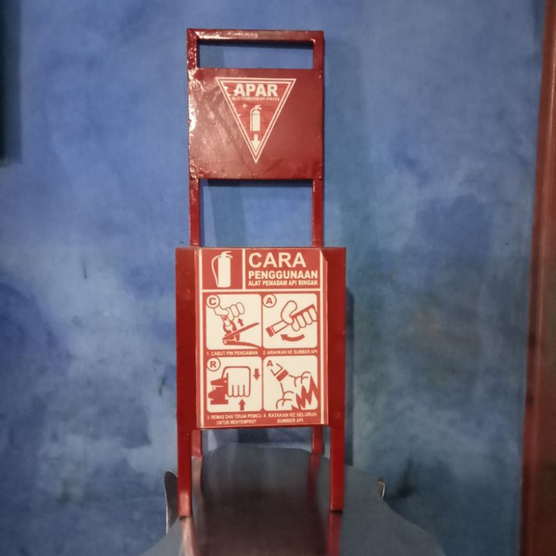 Jual Tempat Dudukan Tabung Apar 6-9 kg Ukuran 25x25x50Tinggi Tiang ...