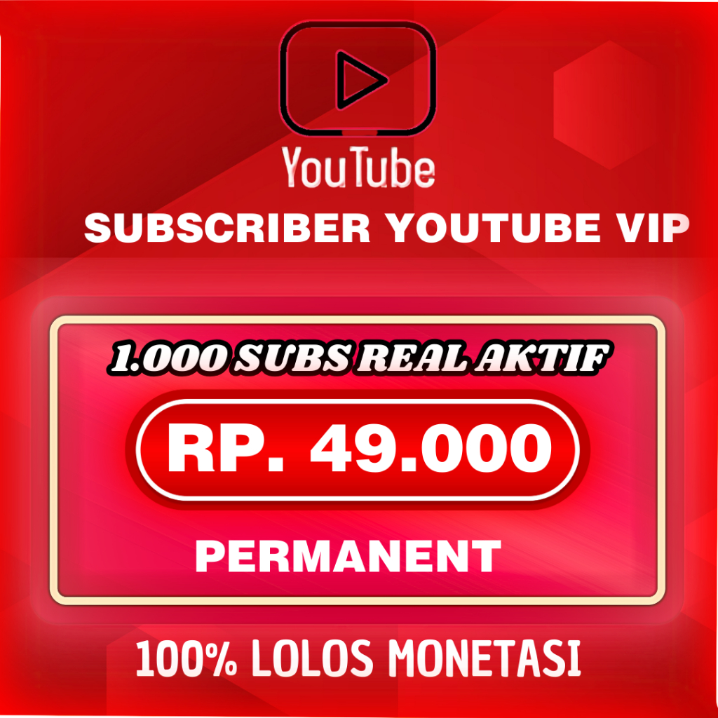 Jual SUBSCRIBER YOUTUBE VIP | Shopee Indonesia