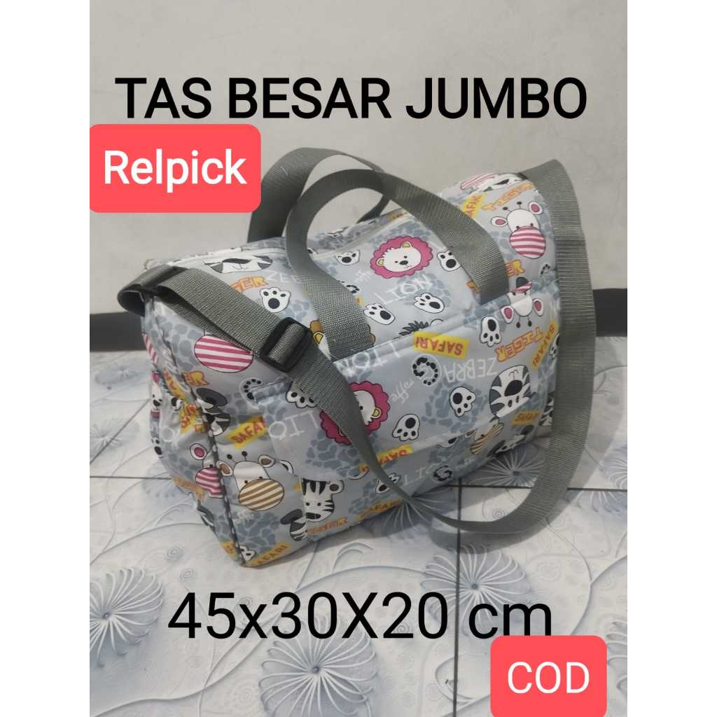 Jual Tas Besar jumbo saku depan terlaris motip | Shopee Indonesia