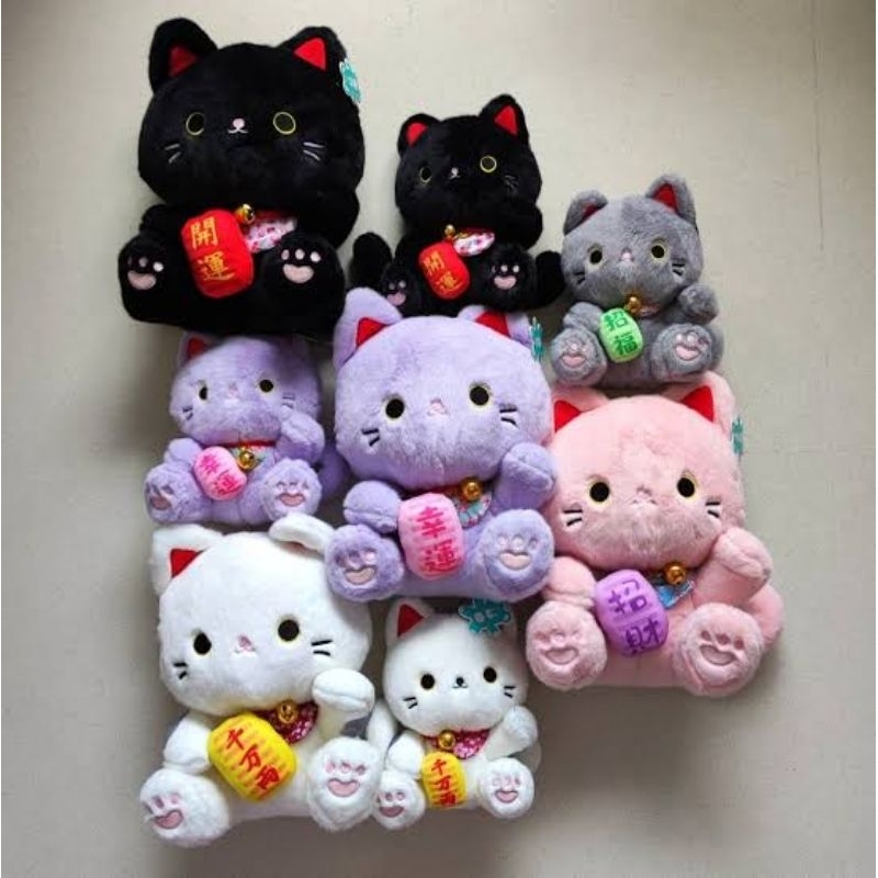Jual Boneka Kucing Hoki Fortune Cat Lucky Cat Lonceng Hasil Mesin Capit ...