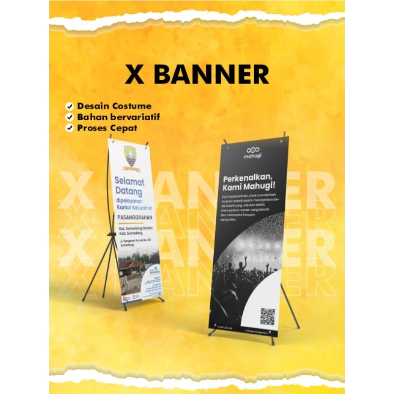 Jual CETAK X BANNER MURAH/X BANNER FX300/Stand Banner/Banner Wedding ...