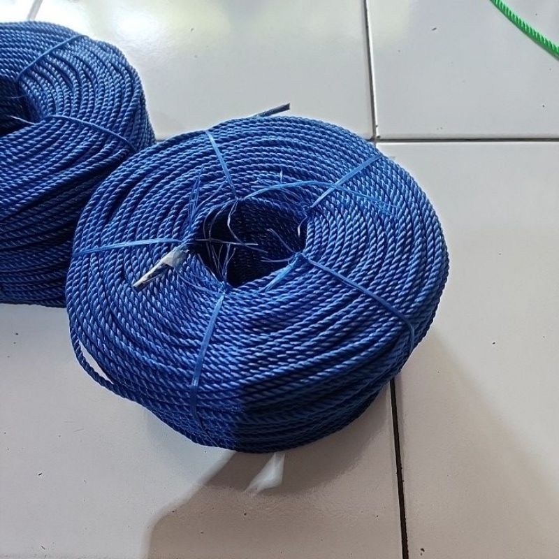 Jual Tali tampar tambang plastik PE 3mm 200m tiap roll | Shopee Indonesia