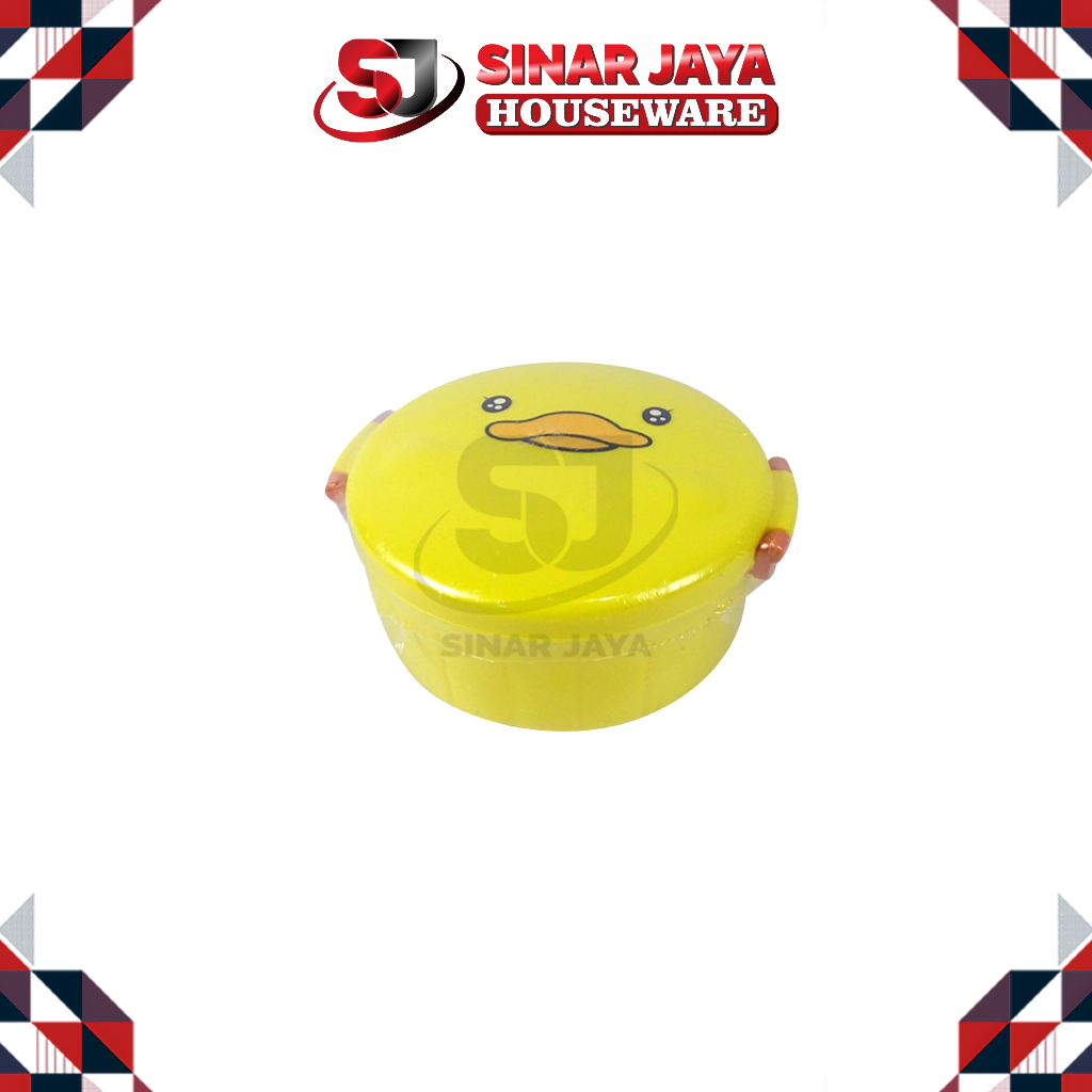 Jual LUNCH BOX DUCK BULAT 3 SKT/Tempat Bekal Anak/Tepak Makan Karakter ...