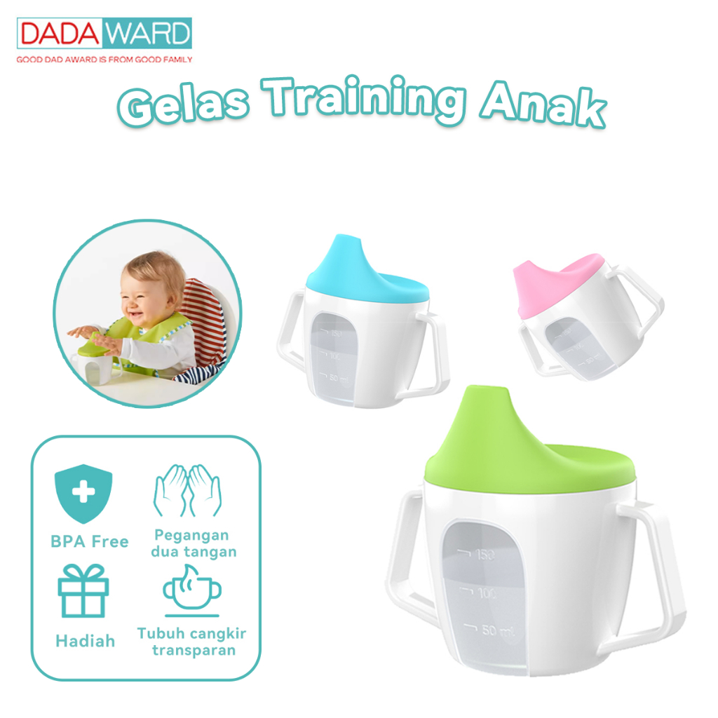 Jual DADAWARD Training Cup Bayi Anti Tumpah Gelas Cangkir Minum Anak ...