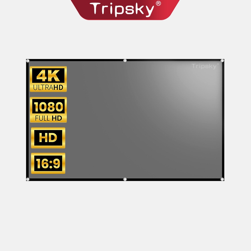 Jual Tripsky NEW Layar Dinding Proyektor Tahan Cahaya Layar Dinding ...