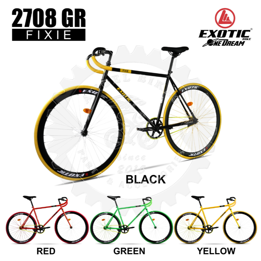 Jual Sepeda Fixie Exotic 2708 GR 700c | Shopee Indonesia