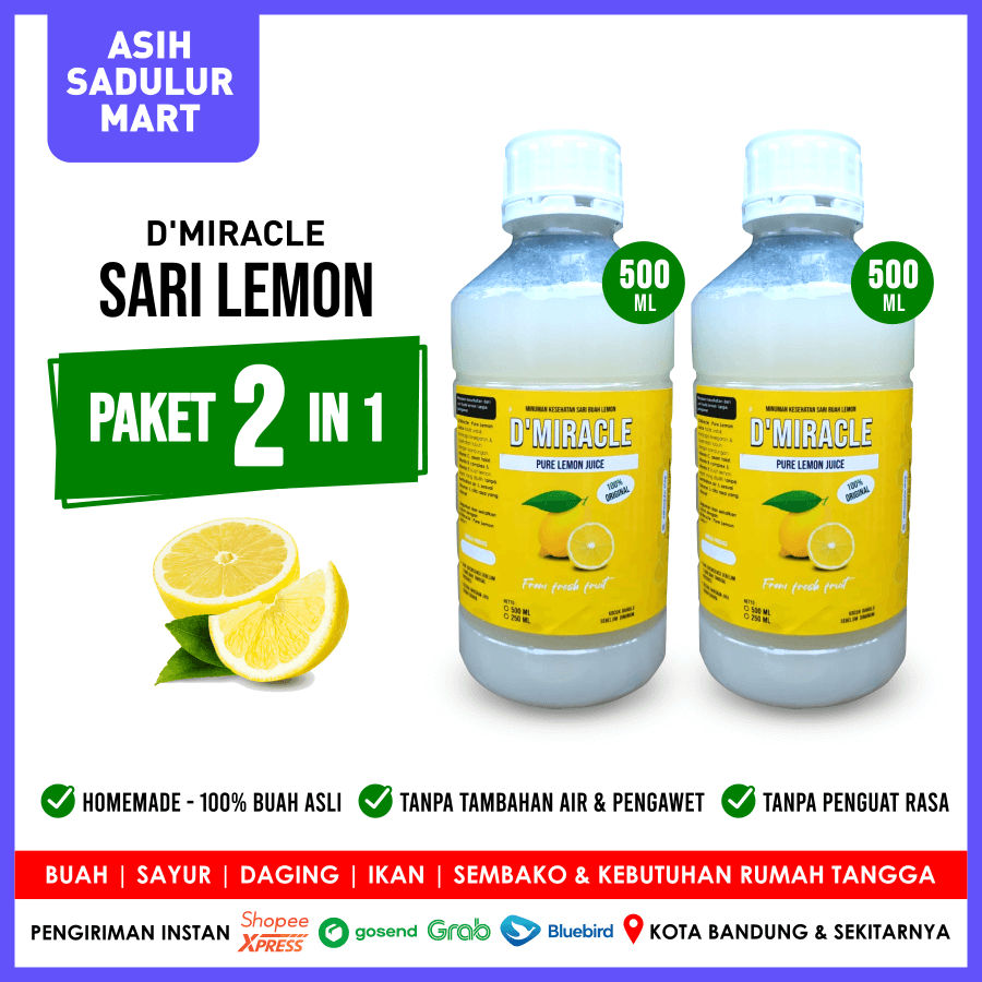 Jual Sari Lemon Asli (Tanpa Pengawet, Tambahan Air & Penguat Rasa ...