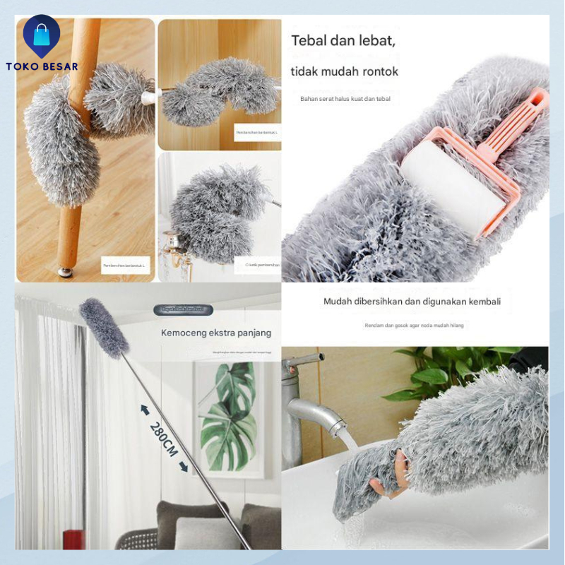 Jual Kemoceng Panjang Pembersih Langit Rumah Kemoceng 2,8 Meter ...
