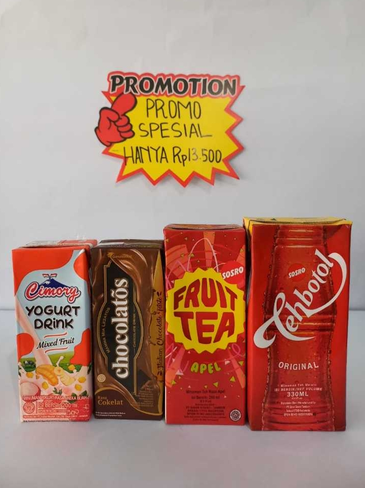 Jual PROMO SPESIAL (Teh botol, Fruit tea, Chocolatos, Cimory yogurt ...