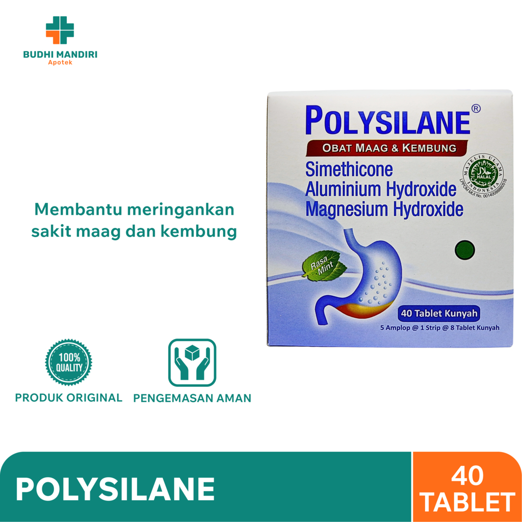 Jual Polysilane (1 Box) - Mengurangi Gejala Asam Lambung dan Mual ...