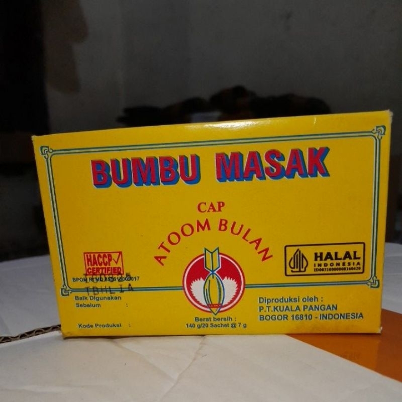 Jual Bumbu ATOM BULAN 7 GR x 20 sachet - ATOOM Bumbu Masak Penyedap ...