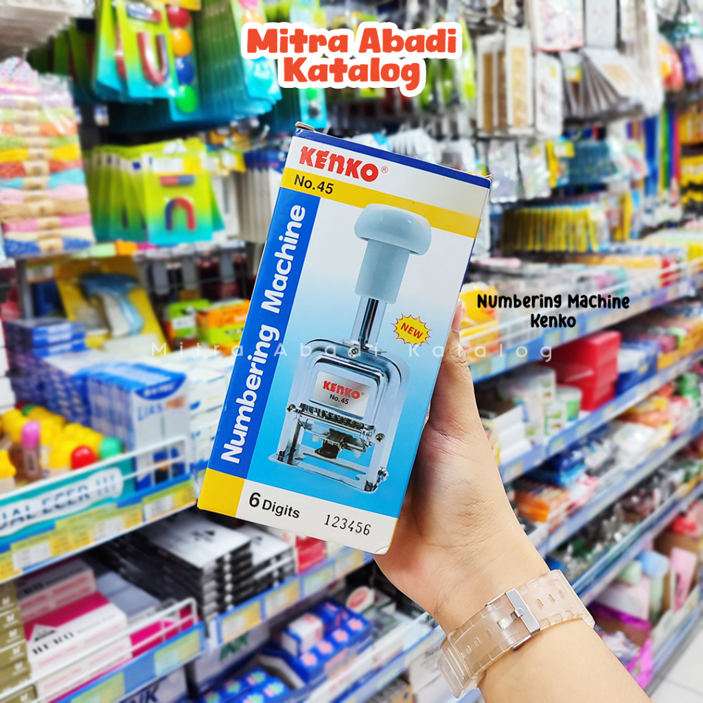 Jual NUMBERING MACHINE KENKO NO 45 / NUMERATOR MESIN ANGKA OTOMATIS 6 ...