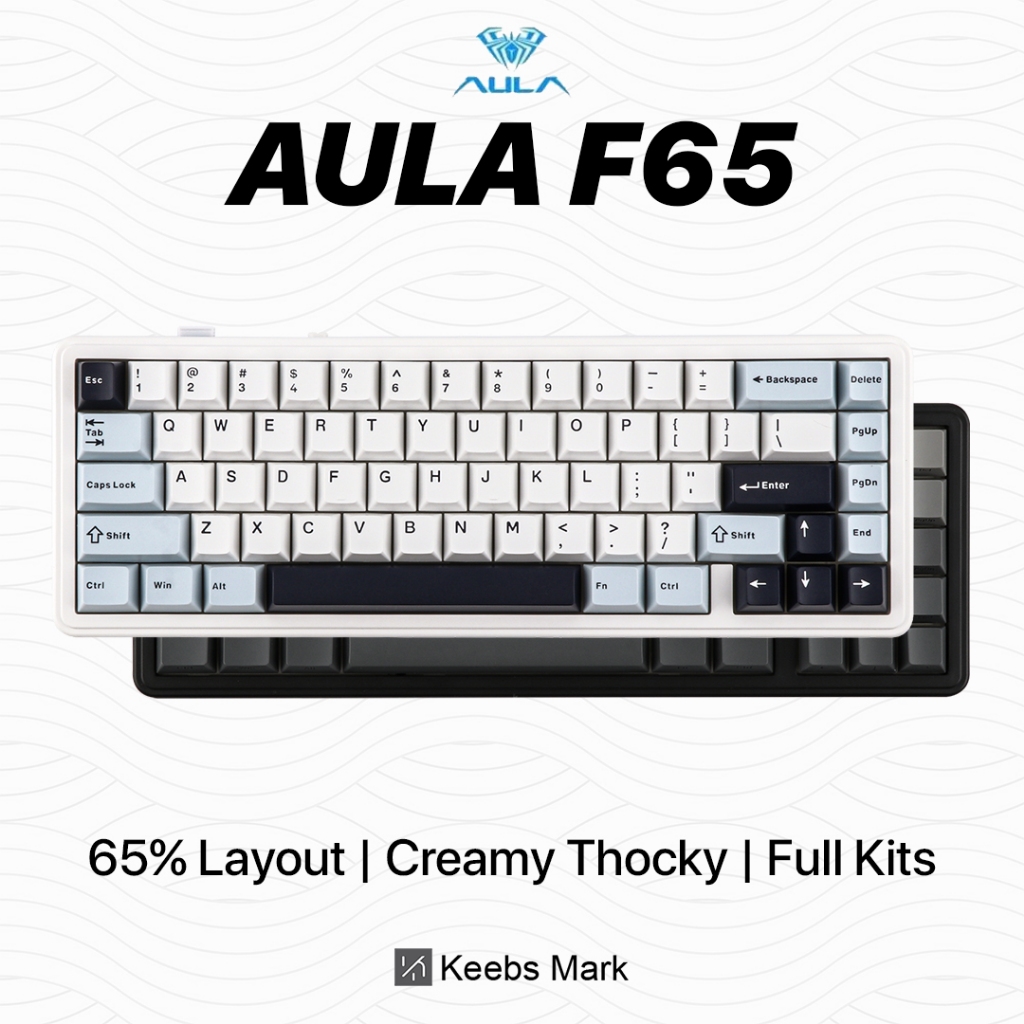 Jual AULA F65 Tri Mode Connection Gasket Mount 65% Layout Mechanical Keyboard | Shopee Indonesia