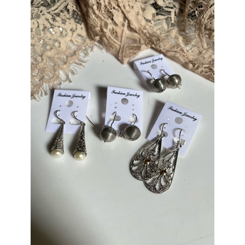 Jual Anting Perak Earrings Silver Khas Bali Model Bandul Hook Dot ...