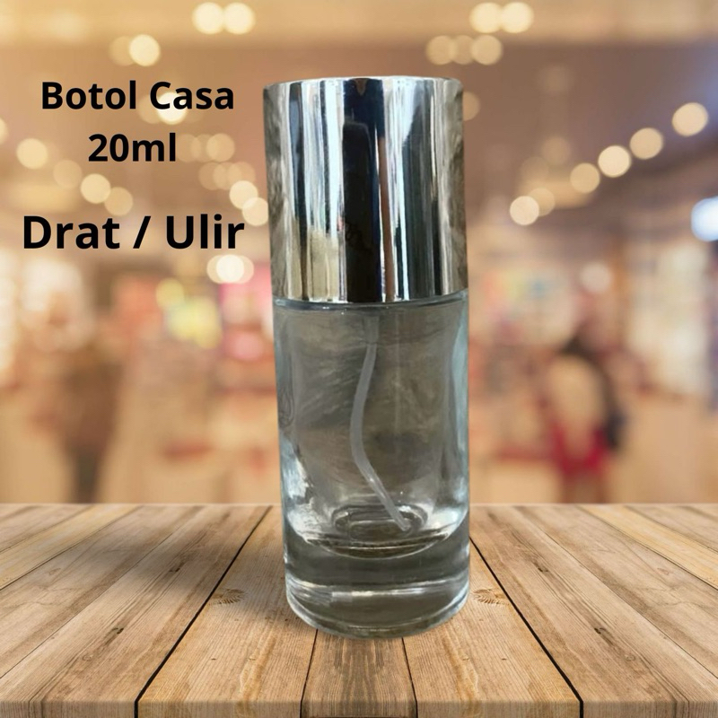 Jual BOTOL CASA 20ML Drat/Ulir (TUTUP SILVER) | Shopee Indonesia