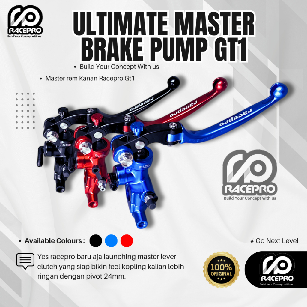 Jual MASTER REM RACEPRO GT1 MASTER BRAKE PUMP GT1 MASTER REM KANAN ...