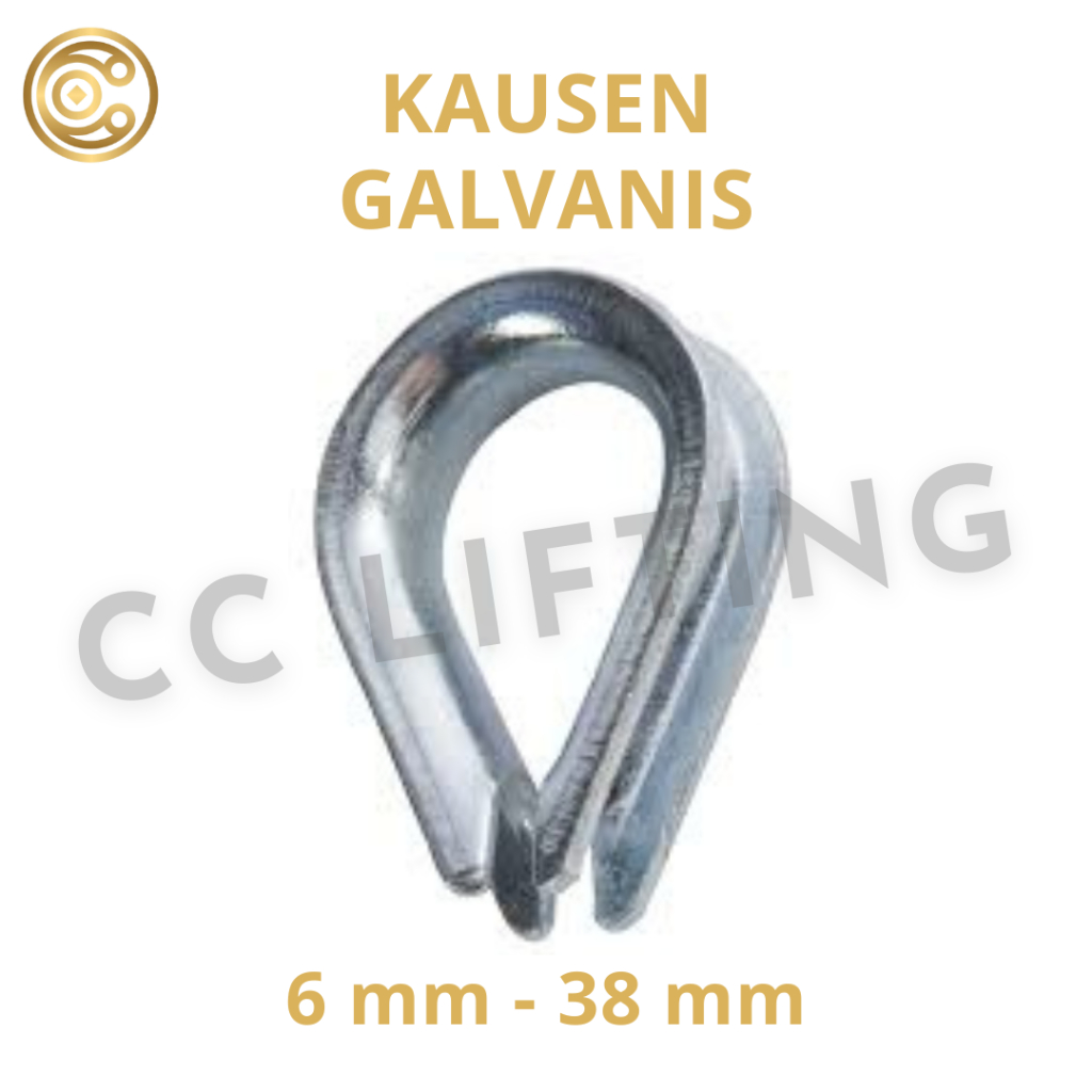 Jual Kausen Wire Rope 32mm Galvanis / Thimble Galvanized / Kaosen ...