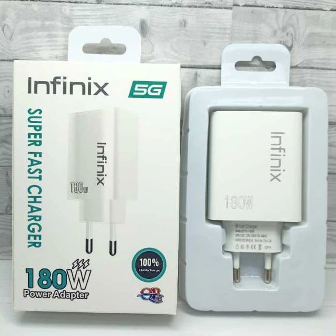 Jual Batok Adapter Charger INFINIX 180W 5G Super VOOC 1 Port USB Quick ...