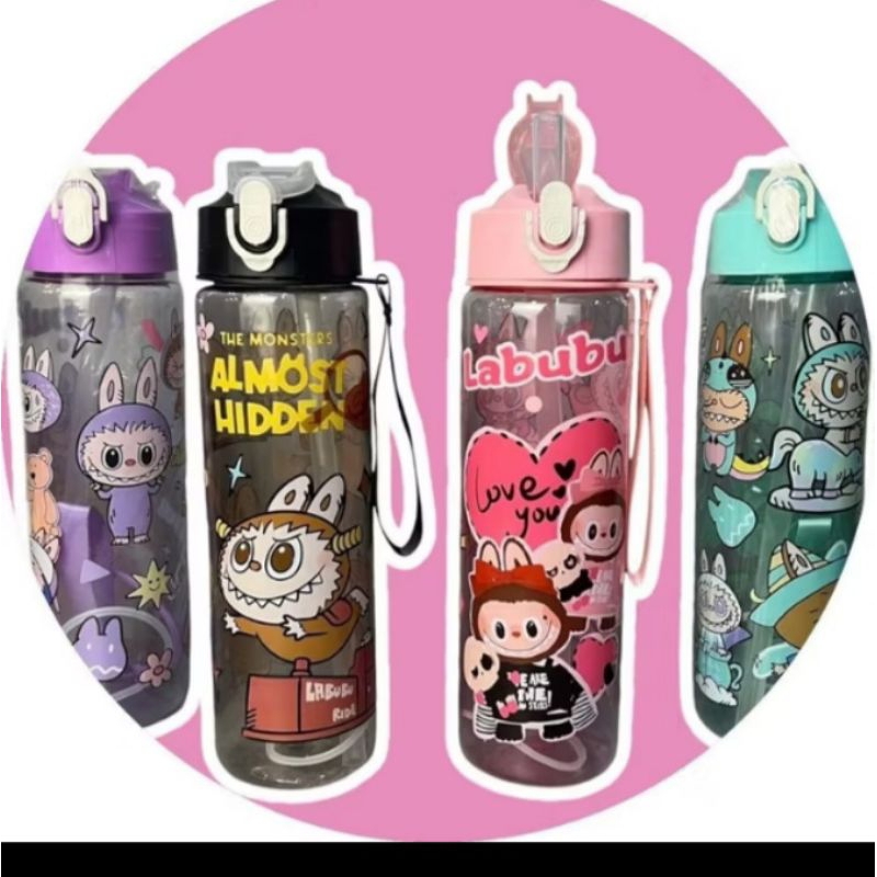 Jual botol minum labubu kapasitas 900ml. di jamin bagus dan murah | Shopee Indonesia