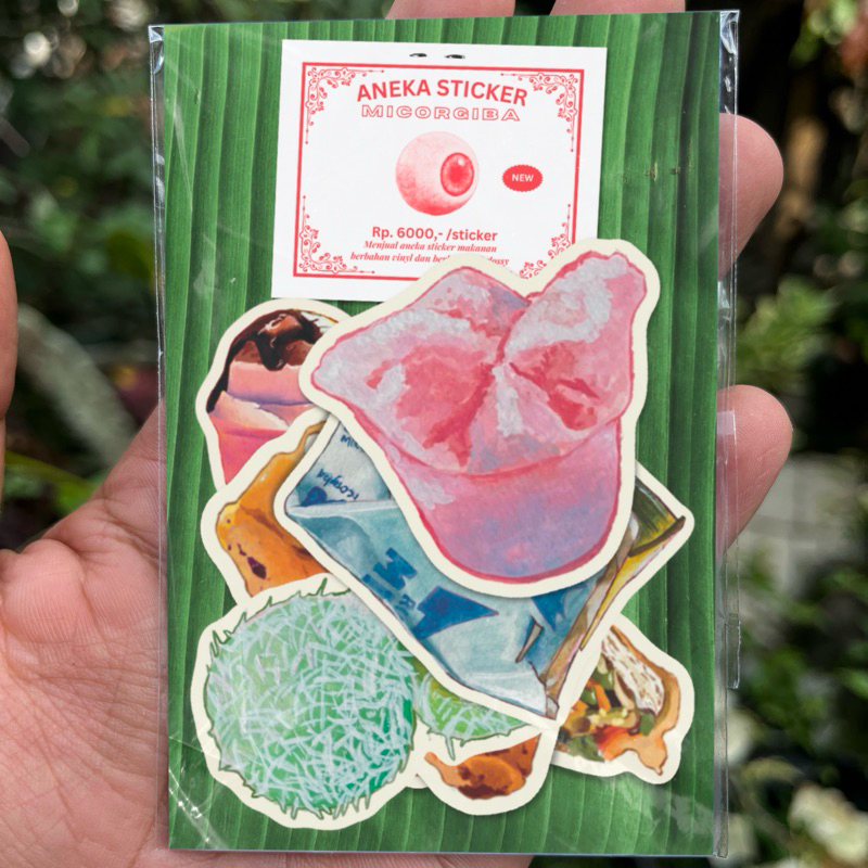 Jual STICKER MAKANAN INDONESIA BY MICORGIBA | STICKER AESTHETIC ...