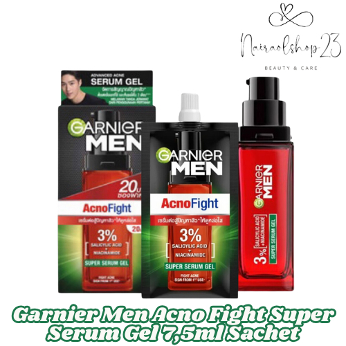 Jual Garnier Men Super Serum Gel Acno Fight Sachet 7mL | Shopee Indonesia