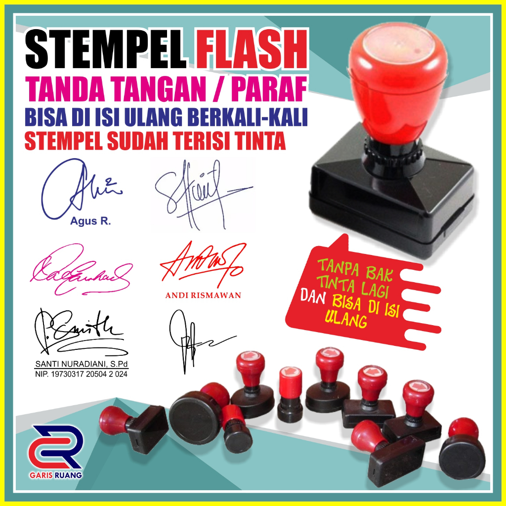 Jual Stempel Tanda Tangan / Paraf | Shopee Indonesia