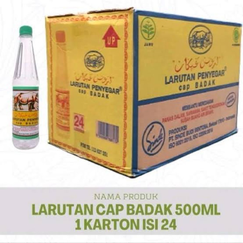 Jual LARUTAN BADAK BOTOL 500 ML - 1 Dus | Shopee Indonesia