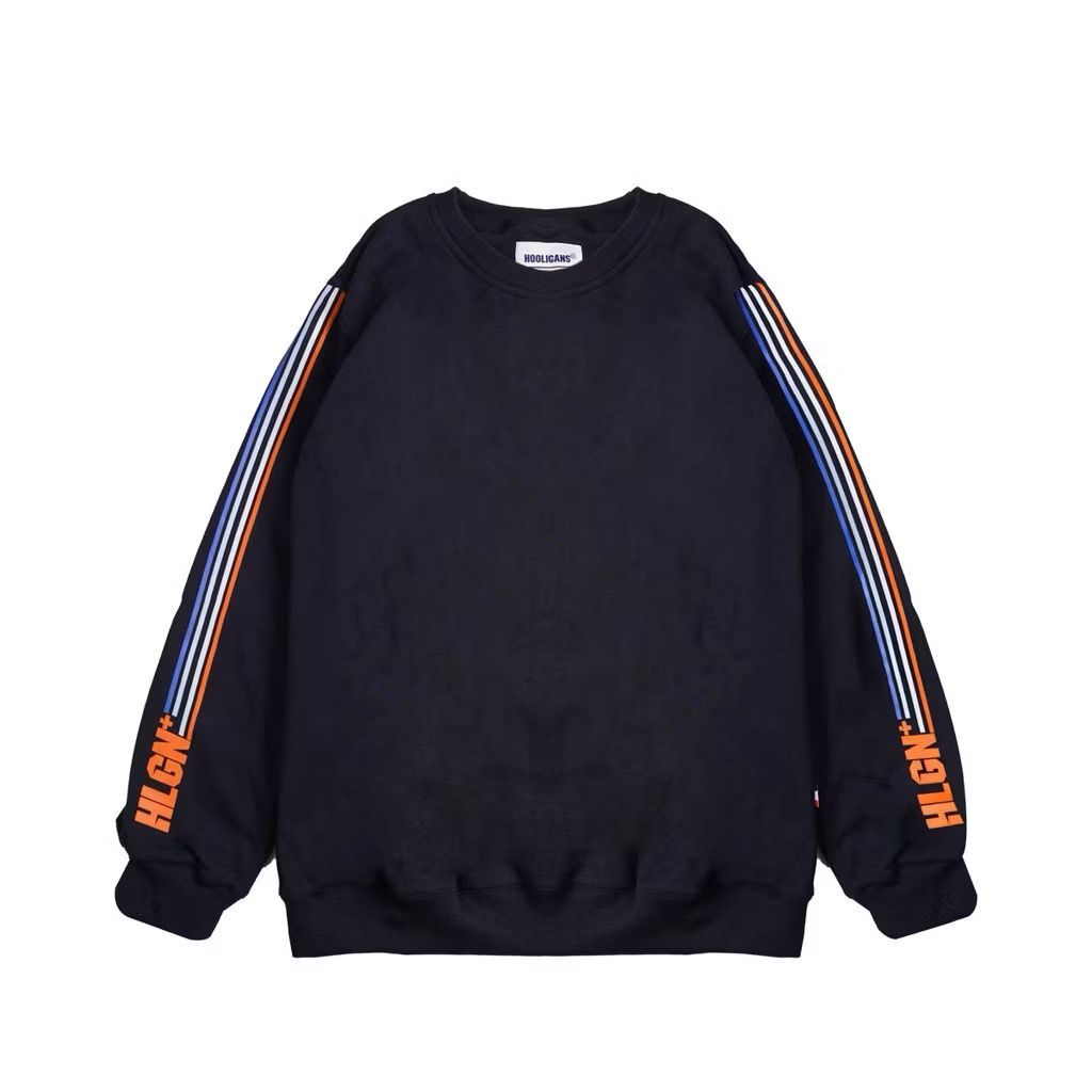 Jual Hooligans - HLGN Crewneck Bold Level Navy | Shopee Indonesia