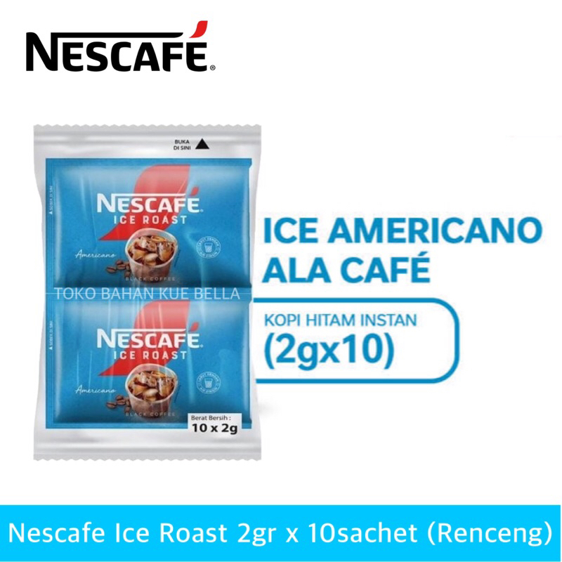 Jual Nescafe ICE ROAST (2gr x 10 Sachet) Kopi Ice Americano (RENCENG) | Shopee Indonesia
