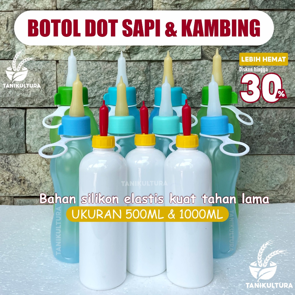 Jual Botol Dot Anak Sapi Pedet Dot Susu Anak Kambing Cempe Silikon ...